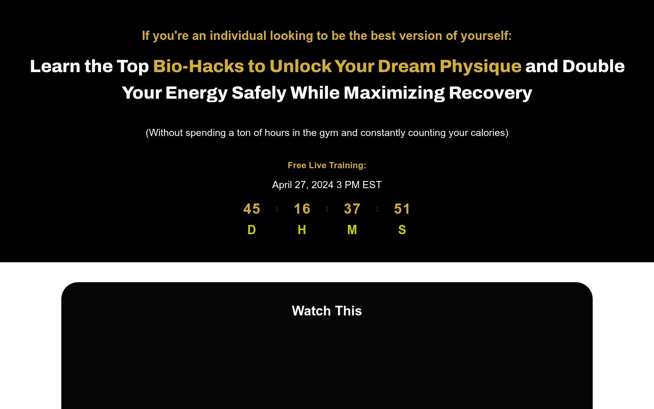 Reality Mastery Registration Page